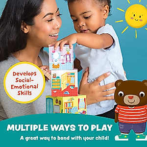 Peaceable Kingdom Where's Bear? The Hide and Find Stacking Block Game for 2 Year Olds