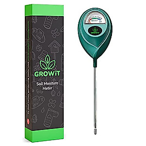 Soil Moisture Meter, Plant Water Meter, Soil Hygrometer Sensor for Gardening, Farming, Indoor, and Outdoor Plants, Plant Moisture Meter with Probe, Water Tester for Plants and Garden - Green