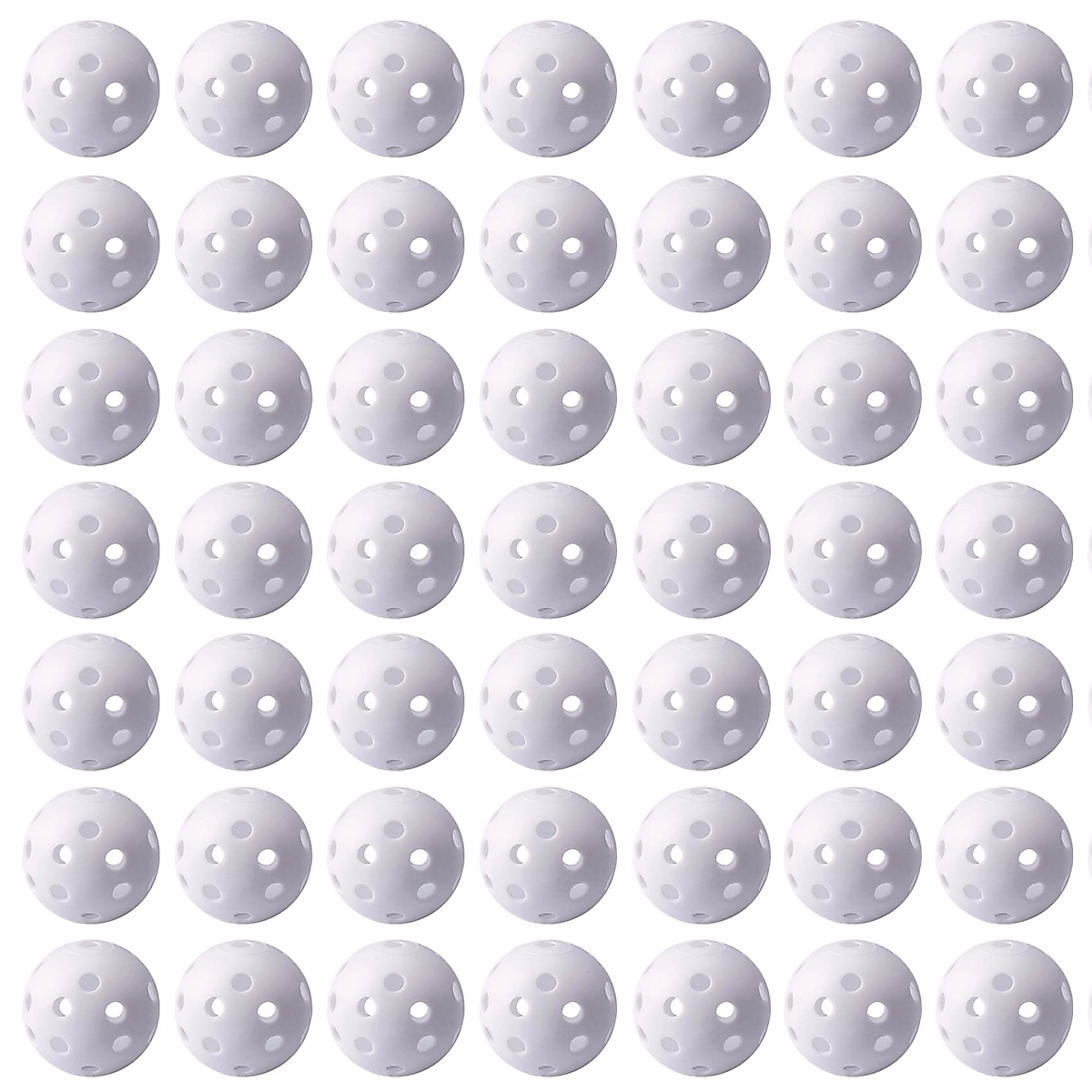 Practice Golf Balls 50 Pack, Plastic Golf Training Balls 5 inch Golf Balls for Driving Range, Swing Training, Indoor Simulators, Outdoor and Home Use