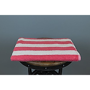Bleach Safe Luxury Beach Towel Cabana Stripe- Fibertone by 1888 Mills, Made in The USA of US and Imported Materials