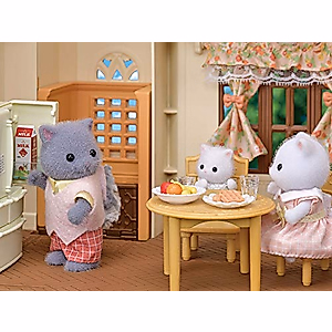 Calico Critters Red Roof Tower Home, 3 Story Dollhouse Playset with Figure, Furniture and Accessories