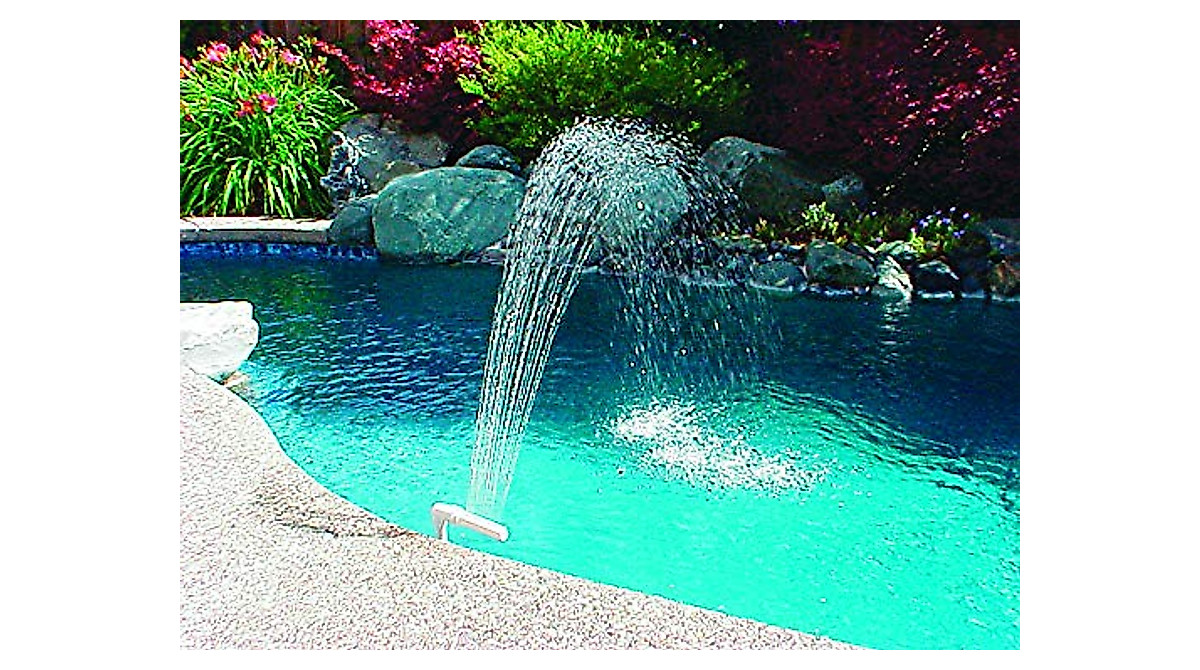 Poolmaster Waterfall Fountain for Pools with 1.5-Inch Return - Easy ...