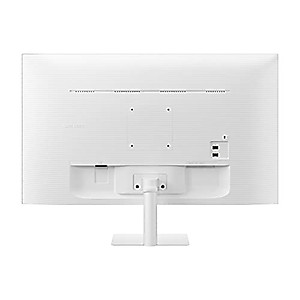 SAMSUNG 27" M50B Series FHD Smart Monitor w/Streaming TV, 4ms, 60Hz, HDMI, HDR10, Watch Netflix, YouTube and More, Slimfit Camera, IoT Hub, Mobile Connectivity, 2022, LS27BM501ENXZA, White