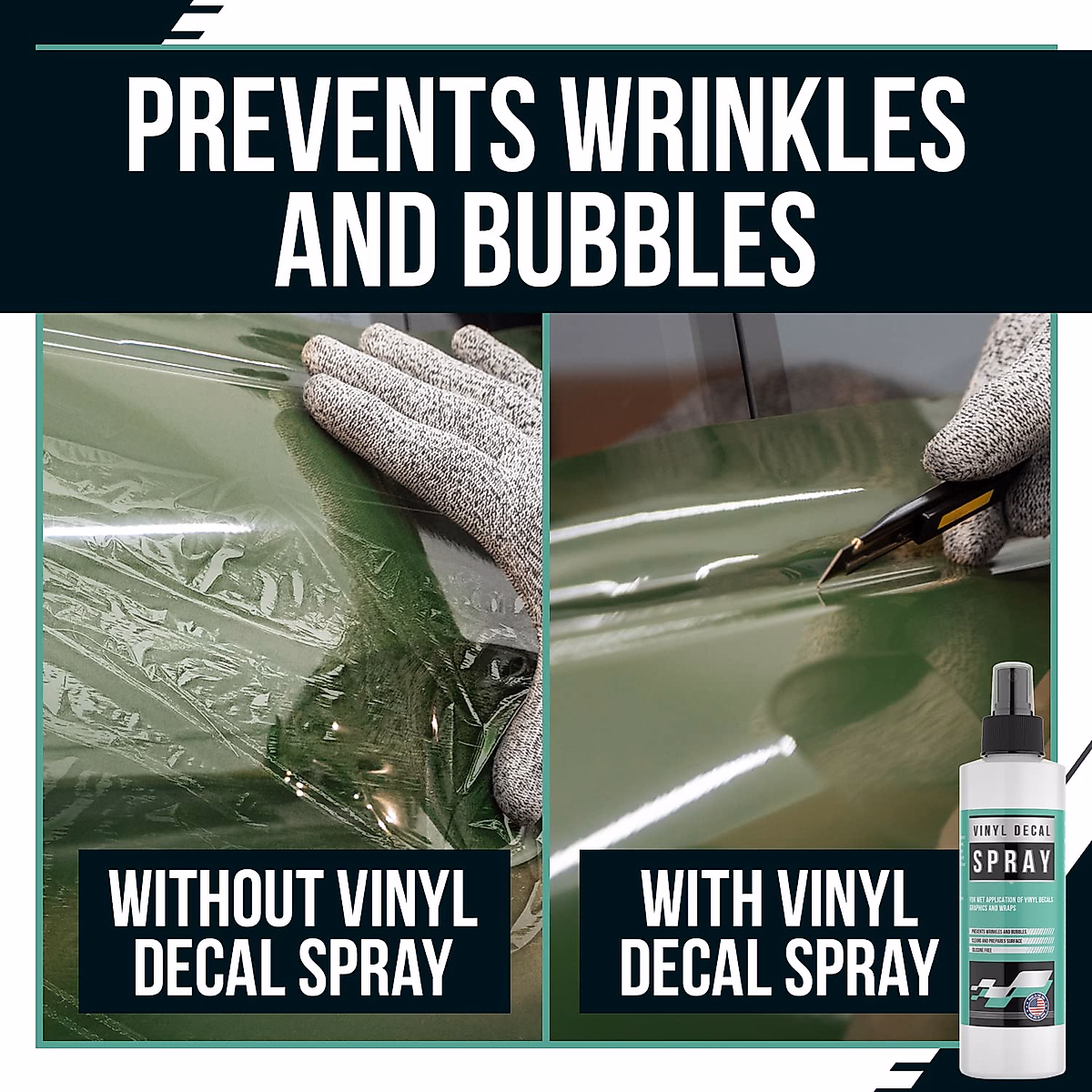 Berkland 8oz Vinyl Decals & Wraps Spray - Made in USA - for Cars, Trucks, ATVs, Motorcycles - Quick Drying, Silicone-Free