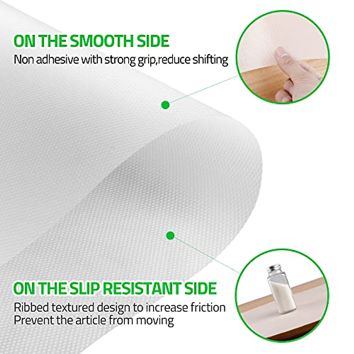 Shelf Liner,Refrigerator Liner，Non Adhesive Clear Drawer Liner,Non Slip Washable Easy to Cut Kitchen Cabinet Liner,for Shelves,Cabinet,Pantry,Storage, Desks (17.7inches*10ft, Clear-Diamond)