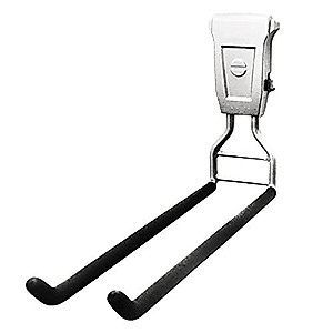 SafeRacks Wall Mounted Ski/Snowboard Rack - Includes 5 Storage Hooks