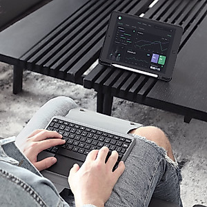 Nillkin iPad 9th Generation Case with Keyboard and Slide Camera Cover, iPad 8th 7th Generation Keyboard Case 10.2" with Multi-Touch Trackpad, Built-in Pencil Holder, Detachable Bluetooth Keyboard