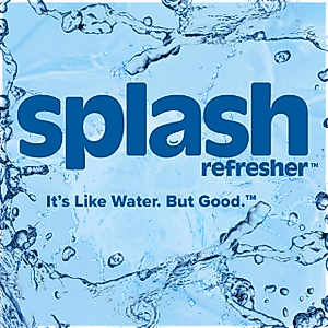 Splash Refresher, Wild Berry Flavor Water Beverage, 16.9 Fl Oz Plastic Bottles (24 Count)
