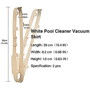 prosocool New 2 Pack GW9508 Vacuum Skirt Replacement, Compatible with Pentair Kreepy Krauly Great White GW9500 Automatic Pool and Spa Cleaner