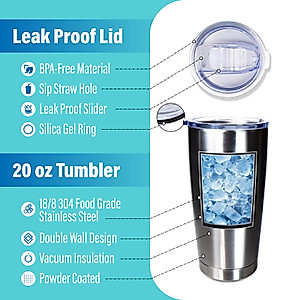 20 oz Tumblers, Stainless Steel Travel Coffee Mug with Lid, Double Wall Vacuum Insulated Coffee Tumbler, Durable Powder Coated Coffee Cup for Hot and Cold Drinks 1 Pack, Stainless