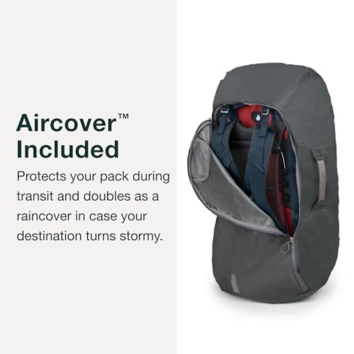 Osprey Farpoint Trek 55L Men's Travel Backpack, Muted Space Blue