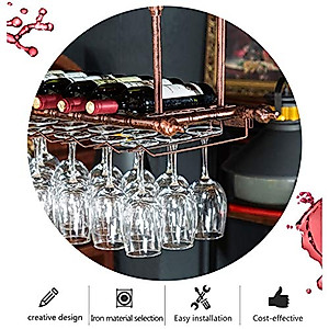 Ceiling Stylish Simplicity Wine Bottle Rack Stylish Simplicity Industrial Metal Retro Stylish Simplicity Down Home Glass Goblet Rack Kitchen Cutlery Bottle Holder Adjustable Height Bar Floating Wine