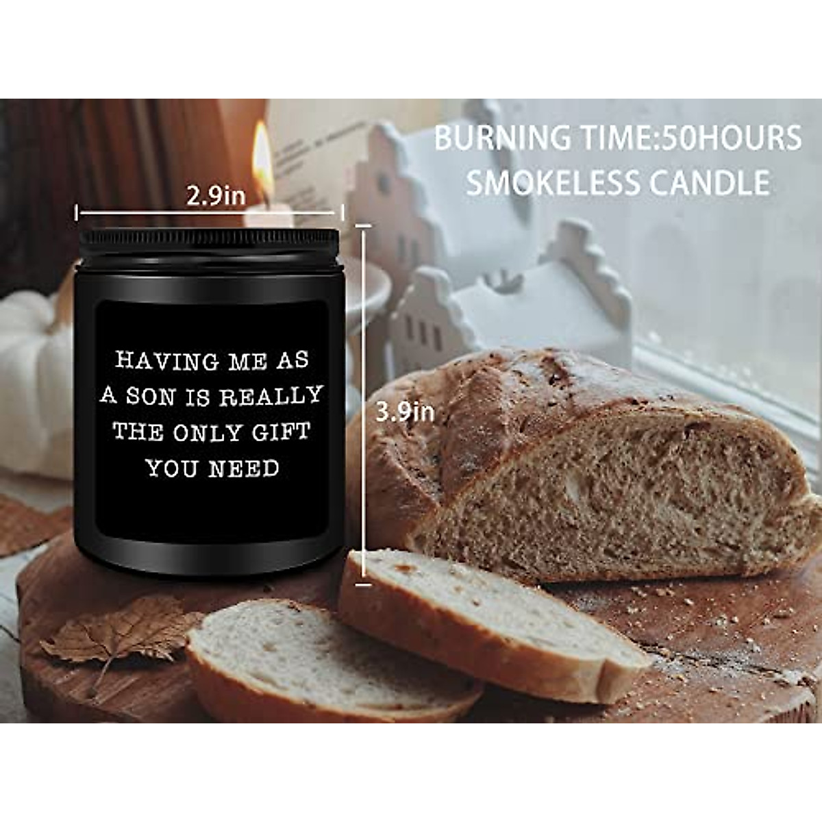 Gifts for Mom Dad from Son- Gifts for Mom, Mothers Day Gifts Fathers Day from Son, Birthday, Christmas, Thanksgiving Gifts for Mom Dad, Lavender Scented Candles