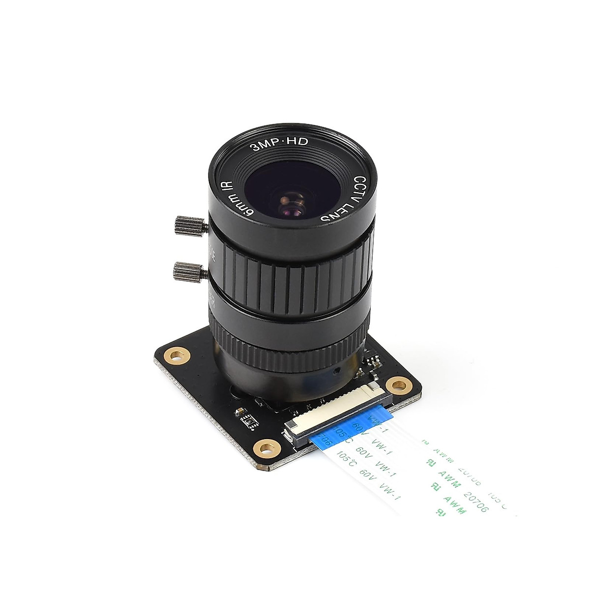 Waveshare IMX477 12.3MP Camera for Raspberry Pi CM3/CM3 Lite/CM3+/CM3+ Lite/CM4/Jetson Nano Developer Kit Supports C/CS Lenses(Required but Not Included)