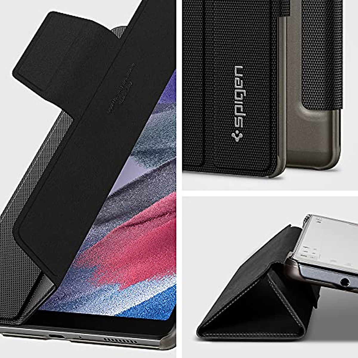 Spigen Liquid Air Folio Designed for Galaxy Tab A7 Lite 8.7 Inch Case (2021) - Black