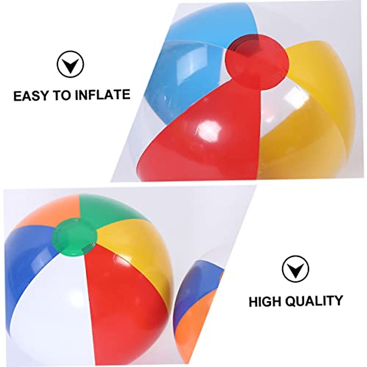 ibasenice 12PCS Beach Ball Dance Party Decorations Kids playset Outdoor Inflatable Pool Swimming Pool for Kids Baby Toy Outside Toys PVC Sports Ball Water Park Ball Inflatable Ball Summer
