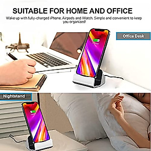 iPhone Charging Dock Station, Bebetter 8-pin Charging Dock Compatible with Apple iPhone 8, iPhone X, iPhone 7/7 Plus 6 6S Plus 5 5S Retail Packaging (Silver)