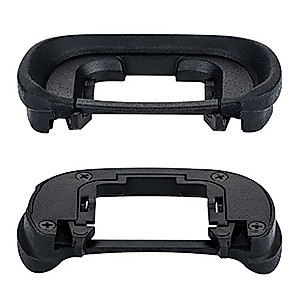 JJC Camera Eyecup Eyepiece Viewfinder for Sony A7 III A7 II A7 A7R IV A7R III A7S II A7S A99 II A9 A58 Camera, Soft Silicone Eye Cup Replacement of Sony FDA-EP18 (2 Pack)
