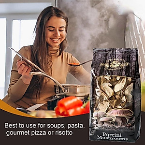 Urbani Truffles Dried Porcini Mushrooms for Cooking - AAA Grade Aromatic Wild Dried Mushrooms for Cooking Soups, Sauces, Pasta, and Risotto, Vegan, Pure & All-Natural, Easy to Rehydrate, 1 Lb. Pack