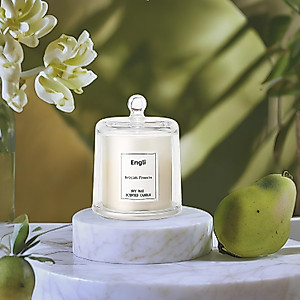 Engli Aromatherapy Candles English Pear Freesia Scented Candle for Home Scented Soy Wax Candles 45 Hour Burn Time Candles Gifts for Women Birthday Thanksgiving Christmas