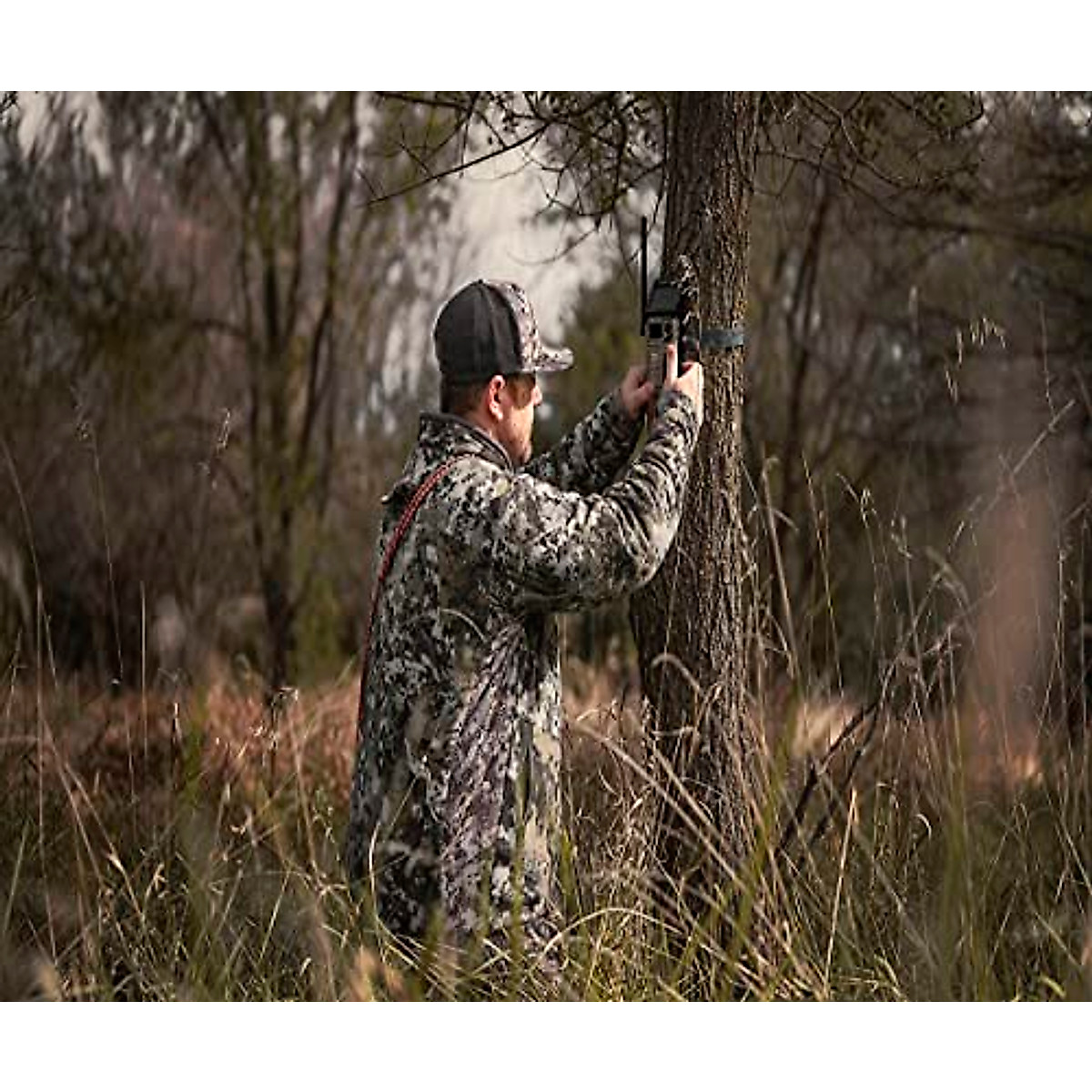 SPYPOINT Link-Micro-S-LTE Trail Camera Cellular Solar Panel 10MP Photos Night Vision 4 LED Infrared Flash 80'Detection Flash Range 0.4second Trigger Speed Game Cell Cameras for Hunting-For USA only