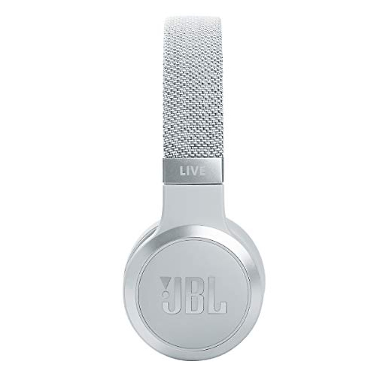 JBL Live 460NC - Wireless On-Ear Noise Cancelling Headphones with Long Battery Life and Voice Assistant Control - White, Medium