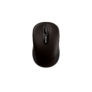 Microsoft Bluetooth Mobile Mouse 3600 - Black. Comfortable design, Right/Left Hand Use, 4-Way Scroll Wheel, Wireless Bluetooth Mouse for PC/Laptop/Desktop, works with for Mac/Windows Computers