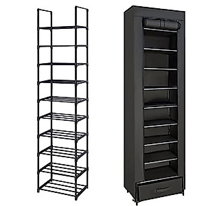 OYREL Shoe Rack, Sturdy Metal Shoe Rack Organizer,Narrow Shoe Rack,Shoe Racks for Closets,Shoes Rack,Shoe Stand,Shoe Shelf