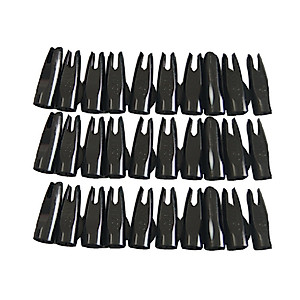 JIEXI HWYP Plastic Arrow Nocks for 11/32" Compound Bow Arrows Pack of 50 (Black)