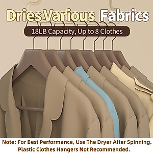 Portable Clothes Dryer, Portable Dryer for Laundry, 2in1 Electric Clothes Dryer Machine for Apartments, 800W Mini Dryer for Clothes Easy to Use, Compact Apartment Dryer for RV Dorm Travel UEMUSI