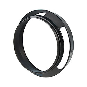 CamDesign 62mm Pro Angle Vented Metal Lens Hood Sun Shade Compatible with Leica/Contax Zeiss/Voigtlander/Panasonic Lumix/Fujifilm/Olympus/Nikon/Canon/Sony/Pentax/Samsung/Sigma Cameras w/ 72mm lens cap