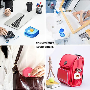 AMHDV 3pcs Orthodontic Retainer Case with Vent Holes Cute Mouthguard Container Dental Aligner Case with Aligner Removal Tool and Brush (01-flower)