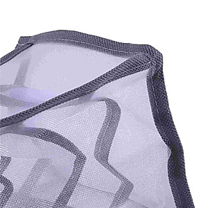 QBQBY 6/7/11 Grids Washable Wardrobe Clothes Organizer Jeans Compartment Storage Box Foldable Closet Drawer Organizer Clothes Drawer Mesh Separation Box Portable Clothes Wardrobe,Grey 2