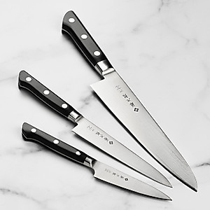Tojiro DP Damascus 3-piece Knife Set