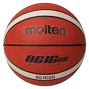 Molten BGR Basketball, Indoor/Outdoor, Premium Rubber, Green/Black, Size 5, Suitable for Boys Age 7, 8, 9, 10 & 11, Girls Age 12 & 13