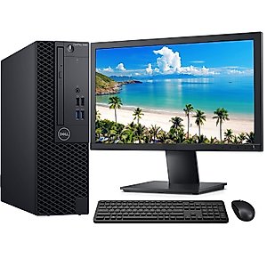 Dell Optiplex 3060 SFF Computer Desktop PC, Intel Core i5-8th Gen Processor, 16GB DDR4 Ram, 512GB NVMe SSD, HDMI, Wireless Keyboard Mouse, WiFi & Bluetooth, New 24 LED Monitor, Windows 10 (Renewed)
