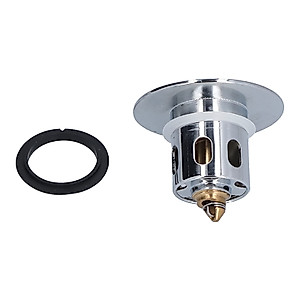 Wash Basin Bounce Drain Filter, Stainless Steel Press Type Bathroom Sink Drain Stopper Plug, Bathroom Bathtub Sink Draining Water Accessories