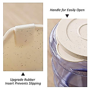 QLING Pet Feeder Food Dispenser Automatic for Dogs Cats, 100% BPA-Free, Gravity Refill, Easily Clean, Self Feeding for Small Large Pets Puppy Kitten Rabbit Bunny…