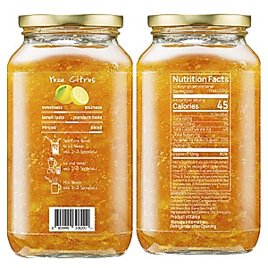 Columbus' Frutti Real Fruit Tea & Smoothie Base (Yuzu Citron) - 36 Oz (2.2 Pound)