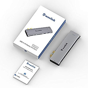 WAVLINK USB C Hub, 7-in-2 Type C Adapter Mini Docking Station with Thunderbolt 3 USB C Port, 4K HDMI, 2 USB 3.0, SD/TF Card Reader, 100W PD for MacBook Pro 2016-2020 MacBook Air 2018-2020