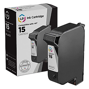 LD Remanufactured Ink Cartridge Replacement for HP 15 C6615DN (Black)