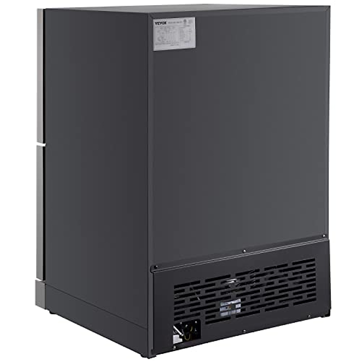vevor 24" Undercounter Built-in Refrigerator, 5.12 Cu.ft. Double Drawer Indoor/Outdoor Beverage Fridge with Embraco compressor,32-50°F Cooling Range, Ventilated Cooling for Home and Commercial Use