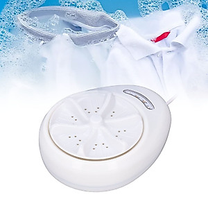 120W Portable Washing Machine, Mini Washer Travel Clothes Underwear Washer for Outdoor 100‑240V Mini Washer for Apartments Dormitories Camping Travel (US Plug)