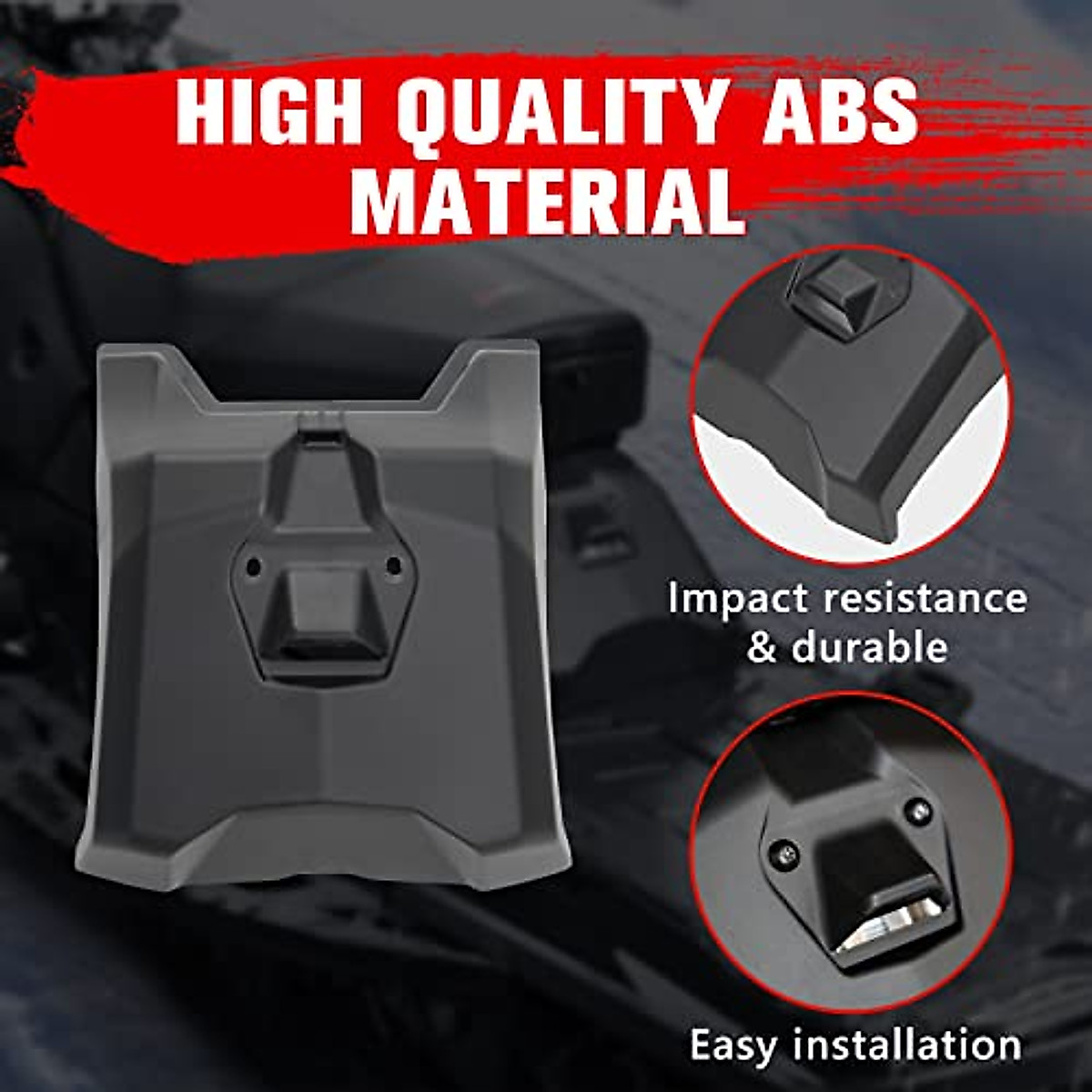 A & UTV PRO Snowmobile Low Profile Battery Compartment Cover Compatible with Ski-Doo Rev Gen4 Freeride Summit Accessories, Replace OEM # 860201505, Black, 1PCS