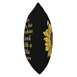 Cancer Zodiac Sign Birthday Gifts For Her Birthday Cancer Woman Star Sign June July Sunflower Funny Throw Pillow, 16x16, Multicolor