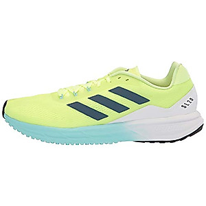 adidas Women's SL20 Running Shoe, Yellow/Crew Navy/Aqua, 12