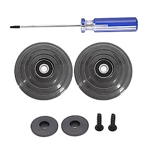 Create idea 1 Set Vacuum Cleaner Wheel Kit Compatible with Dyson V10/ V11/ V15 Series Ball Wheel Replacement with Fixings Screws Screwdriver