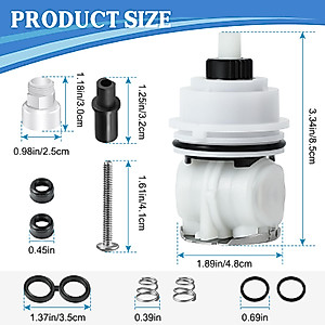 RP32104 Shower Cartridge Replacement, Compatible with Delta Monitor 1700 series(1998-2005) Showers Cartridge, RP32104 Cartridge Assembly for Bath Tub/Shower Faucet Valve