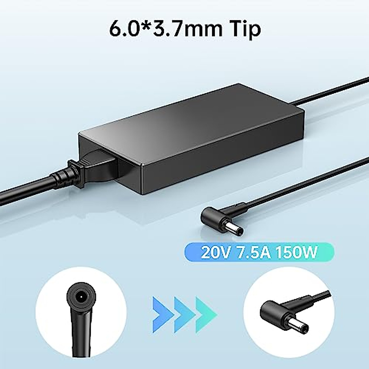 150W 20V Charger for Asus TUF Gaming A15-FA506 A17-FA706 FX505GT FX705GT, 150W ASUS ROG Strix GL531GT G531GT G512LI, ADP-150CH B A18-150P1A
