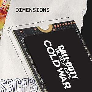 WD_BLACK 1TB SN850 Game Drive Call of Duty Special Edition: Black Ops Cold War, Internal NVMe M.2 PCIe Gen4 SSD - WDBB2F0010BNC-WRSN